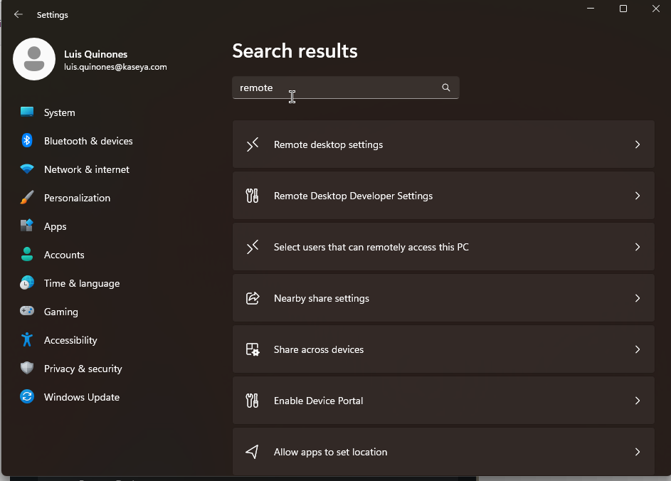 Live Connecting To Active RDP Sessions – Kaseya