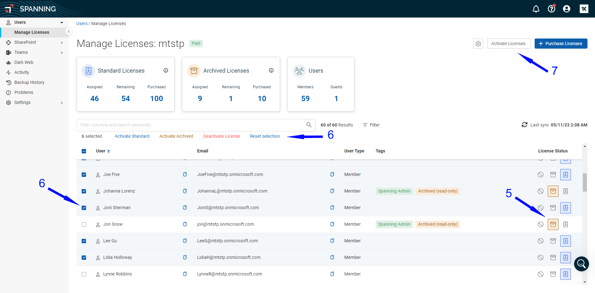 How to assign licenses in Spanning Backup for Microsoft 365 – Kaseya