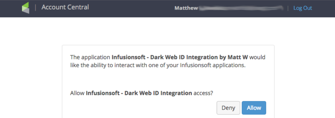 Dark Web ID- Infusionsoft API Setup Instructions guide – Kaseya