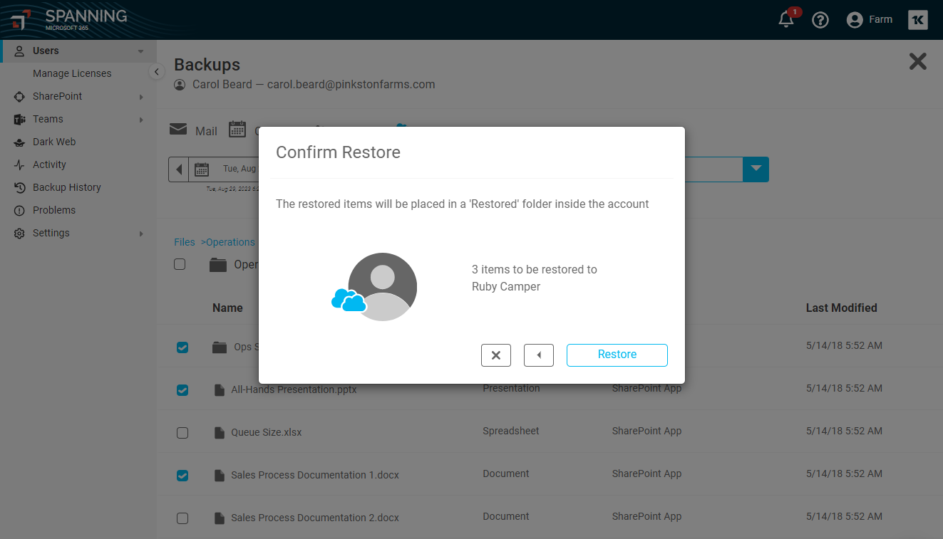 How do I restore OneDrive for Business data? – Kaseya How do I restore OneDrive for Business data? – Kaseya