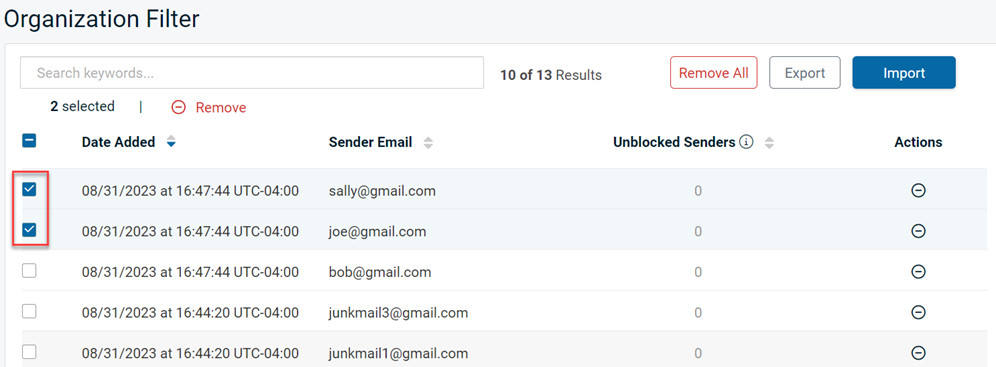 Managing the Personal Spam Filter – Kaseya