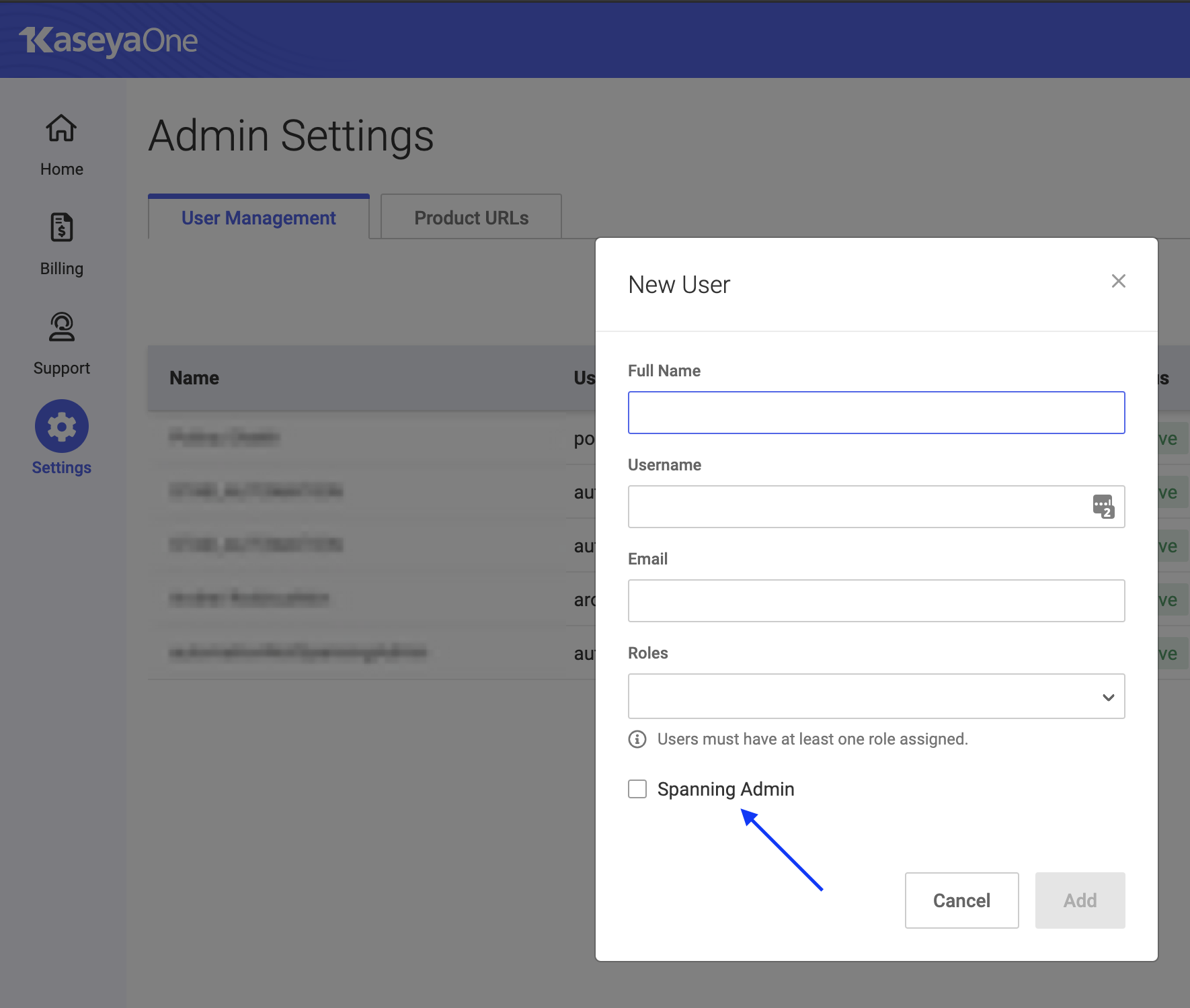 KaseyaOne IT Complete Single Sign-On for Spanning Salesforce – Kaseya