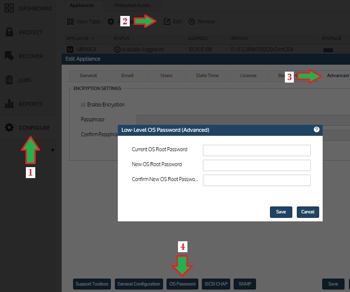 How to Change your OS Root Password – Kaseya
