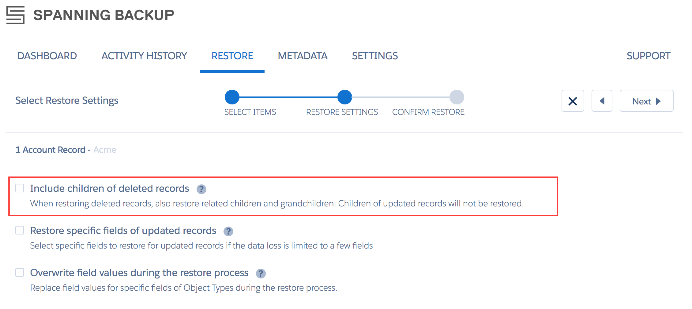 What is Spanning Backup for Salesforce Bulk Restore? – Kaseya