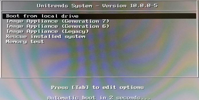 How to reimage a Unitrends appliance – Kaseya